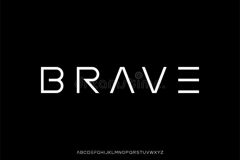 Modern Clean Futuristic Alphabet Display Font Vector. Abstract Sans ... Modern Clean Futuristic Alphabet Display Font Vector. Abstract Sans ...