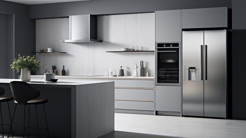 Modern Clean Grey Background Stock Image - Image of sleek, minimal ...