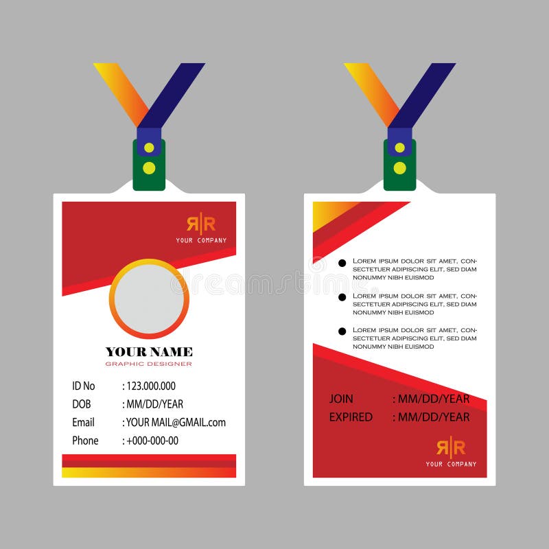 Modern and Clean Id Card Template. Corporate ID Card Design Template ...