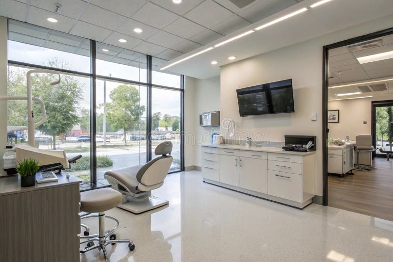 Modern Interior of a Dentist Office Stock Illustration - Illustration ...