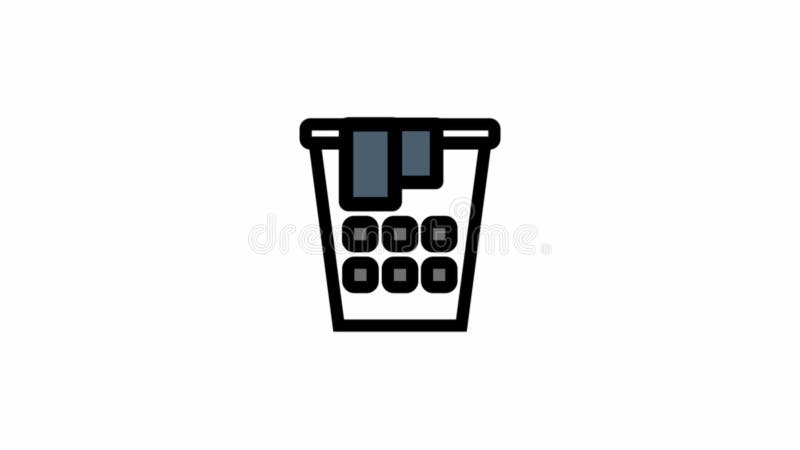 Modern Clean Laundry Animated Icon - Bathroom and Hygiene Motion Design ...