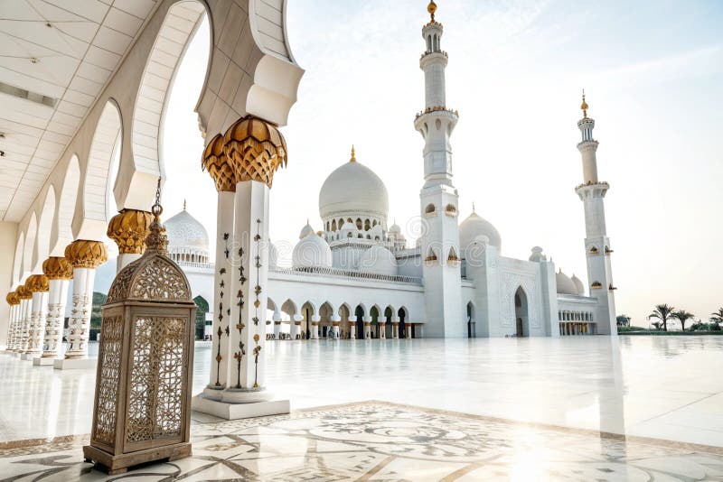 Modern Ramadan Islamic Background with Clean Design Stock Illustration ...