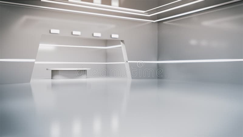 Modern Clean Research Laboratory, White Lab. Stock Illustration ...