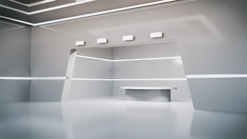 Modern Clean Research Laboratory, White Lab Stock Illustration ...