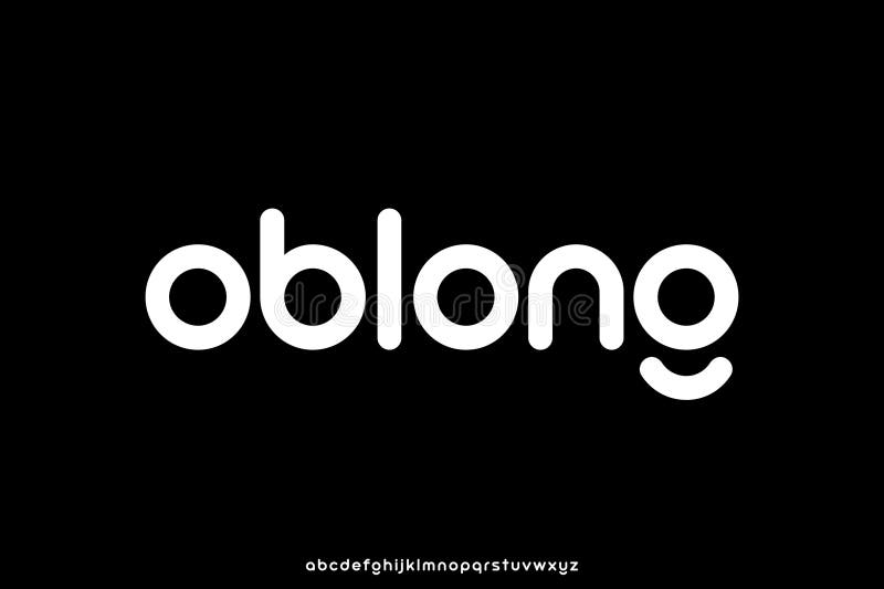 Modern Clean Rounded Sans Serif Alphabet Display Font Vector ...