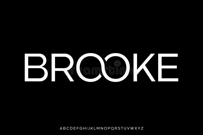 Modern Clean Sans Serif Alphabet Display Font Vector. Minimalist ...