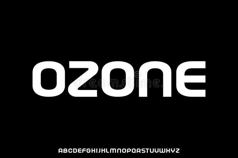 Modern Clean Lowercase Sans Serif Font Vector Stock Vector ...