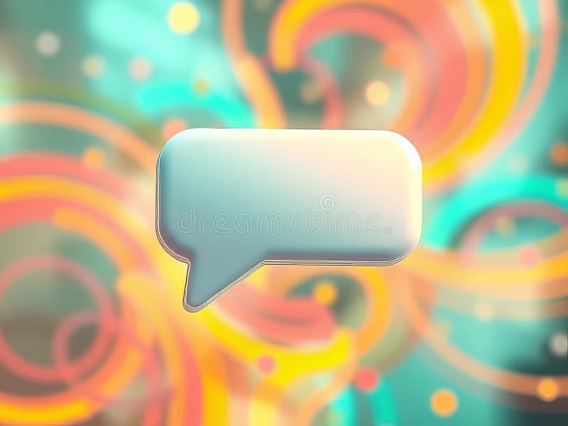 Modern Clean Text Bubble Overlay Graphic Design for Vibrant Posters ...