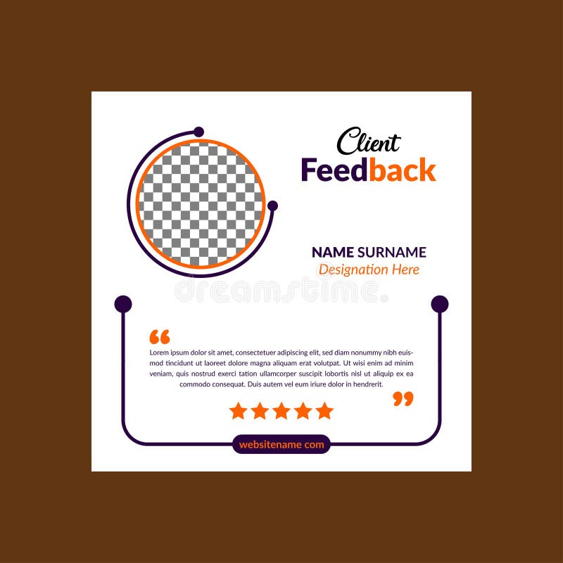 Modern Client Testimonial Design. Classic Layout Display for Promotion ...