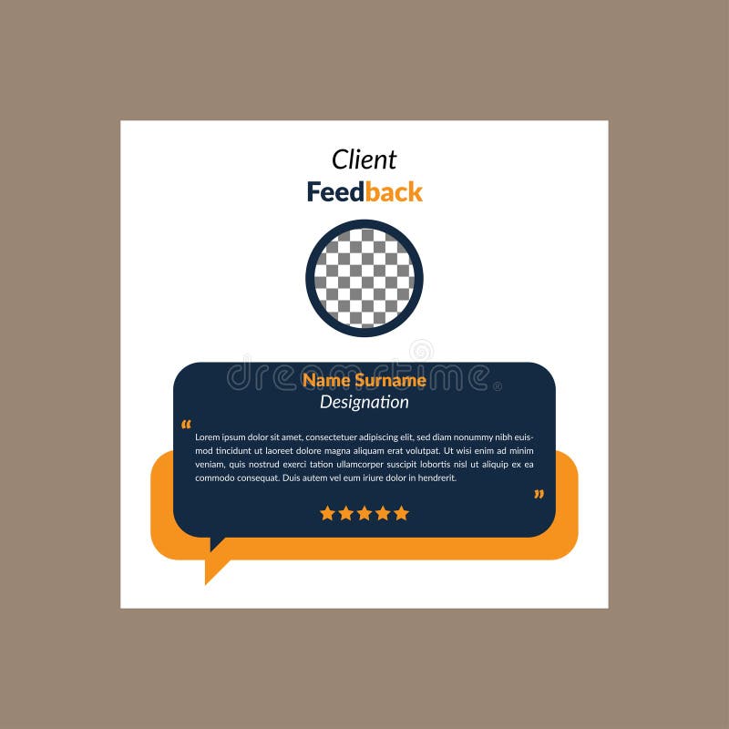 Modern Client Testimonial Design. Creative Layout Display for ...