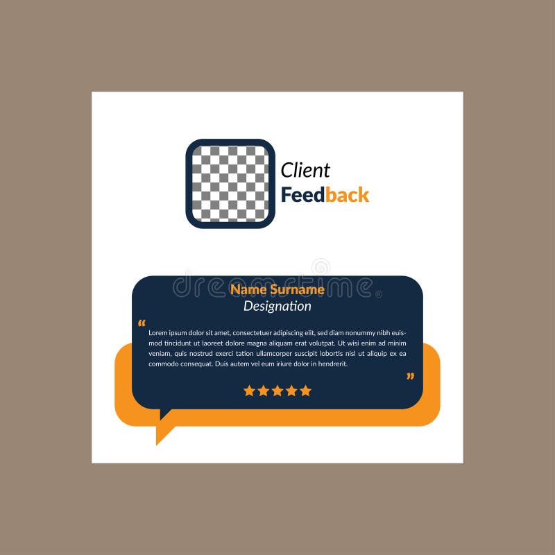 Modern Client Testimonial Design. Creative Template Display for ...