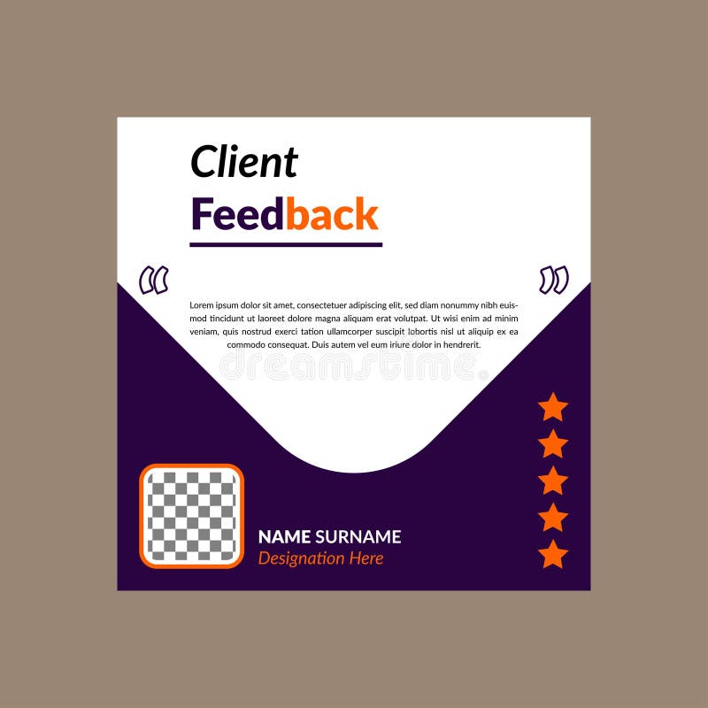 Modern Client Testimonial Design. Luxurious Layout Display for ...