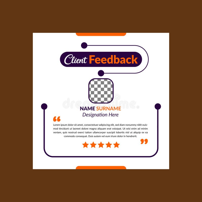 Modern Client Testimonial Layout. Artistic Layout Display for ...