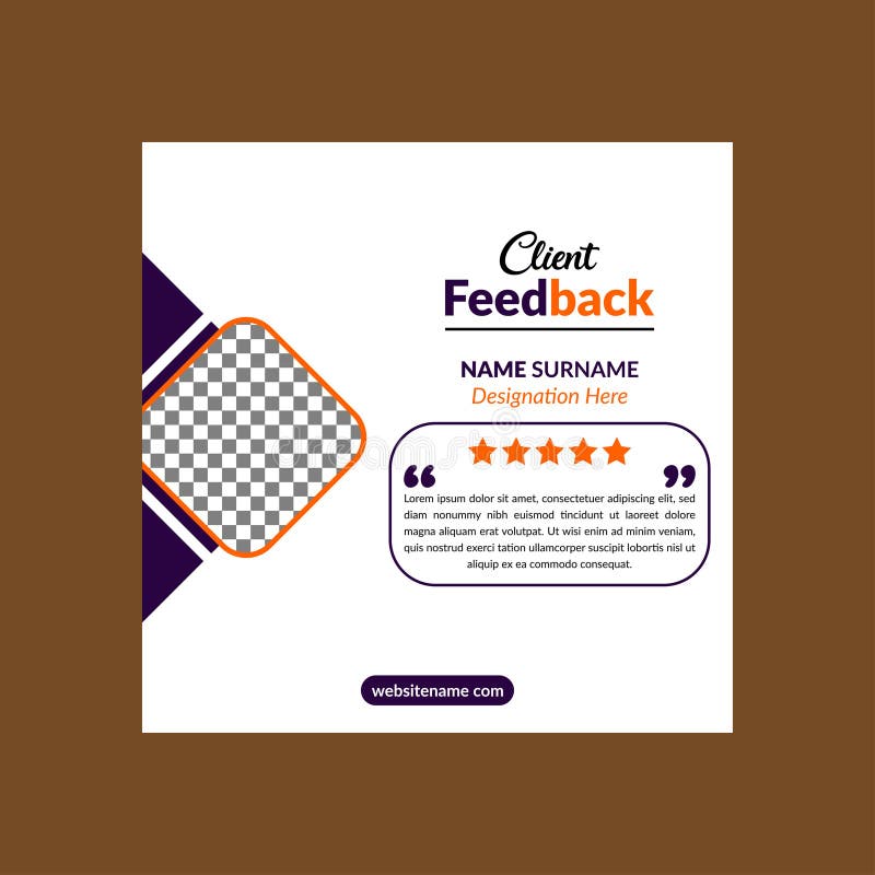Modern Client Testimonial Layout. Classic Layout Display for ...