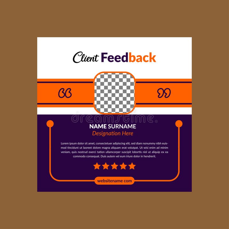 Modern Client Testimonial Layout. Creative Layout Display for ...