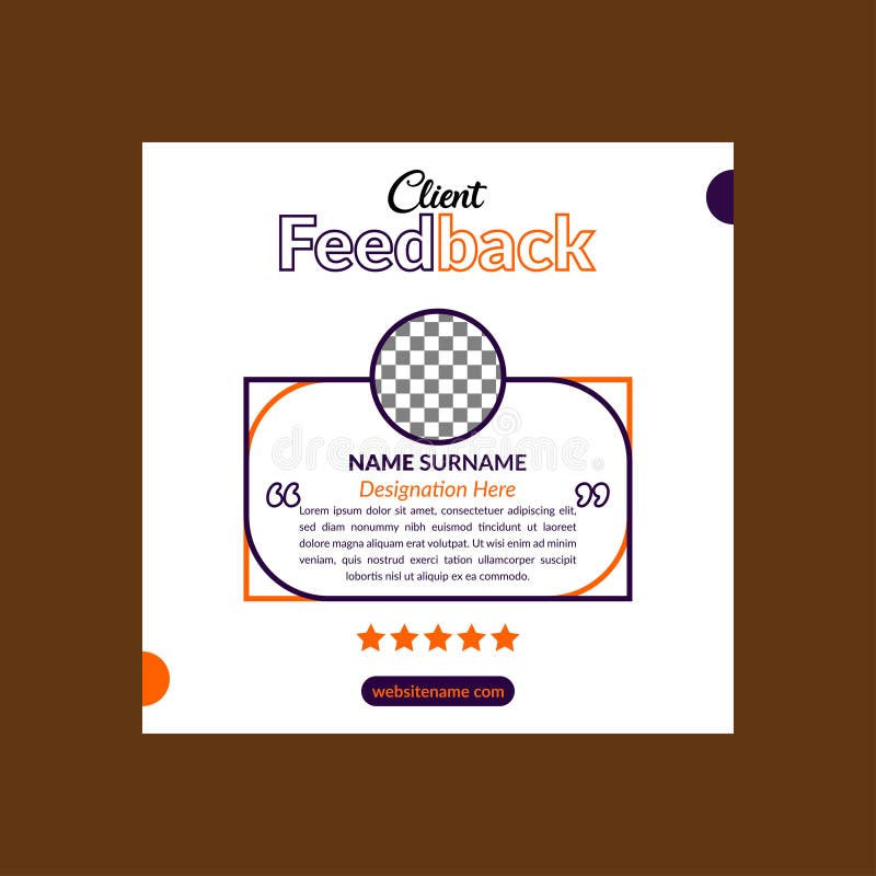 Modern Client Testimonial Layout. Elegant Layout Display for ...