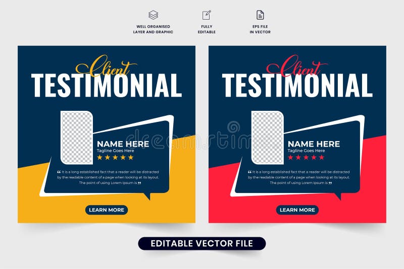 Testimonial Layout Stock Illustrations – 648 Testimonial Layout Stock ...