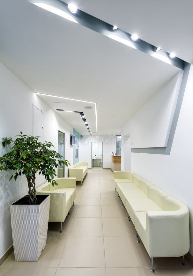 A Modern Clinic Interior, Hallway Editorial Stock Photo - Image of ...