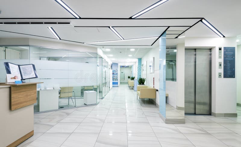 A modern clinic interior editorial stock image. Image of healthcare ...