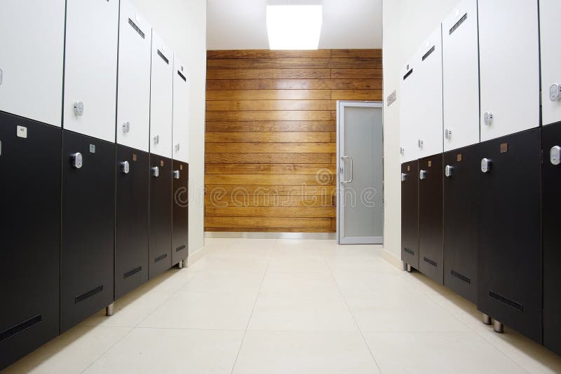 Modern cloakroom stock photo. Image of club, room, modern - 76801410