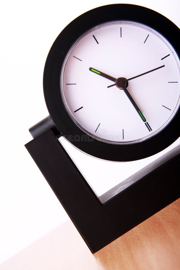 Modern clock stock image. Image of organizer, desk, bell - 12243373