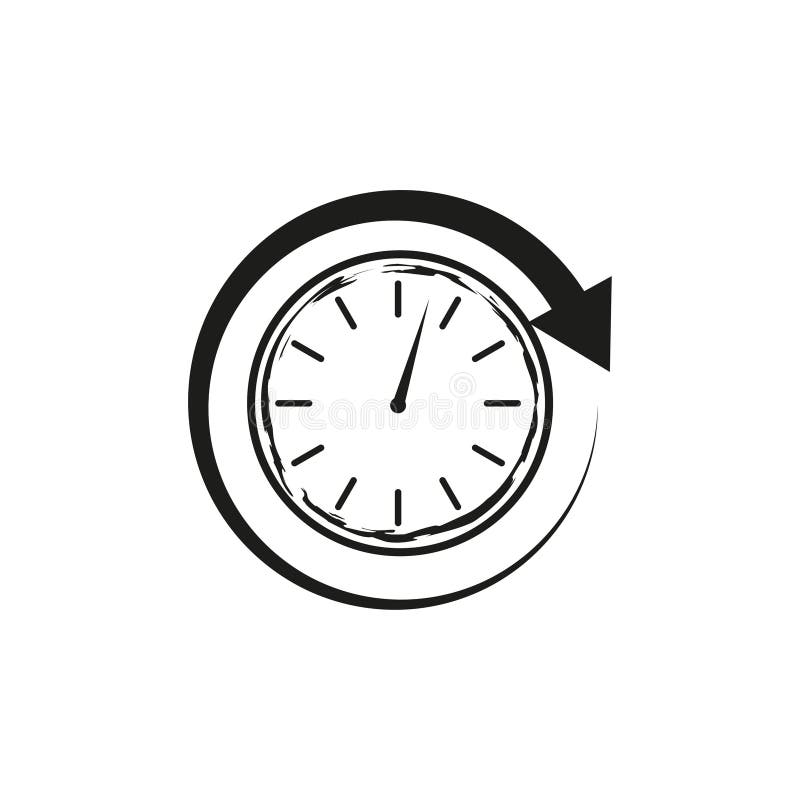 Modern Clock Arrow Icon. Old Watch. Time Clock. Vector Illustration ...