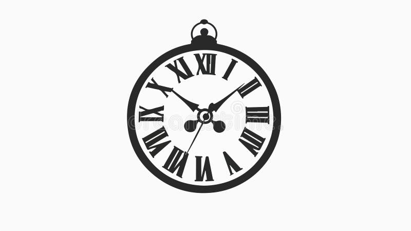 Modern Clock Icon for Web and UI Designs Stock Vector - Illustration of ...