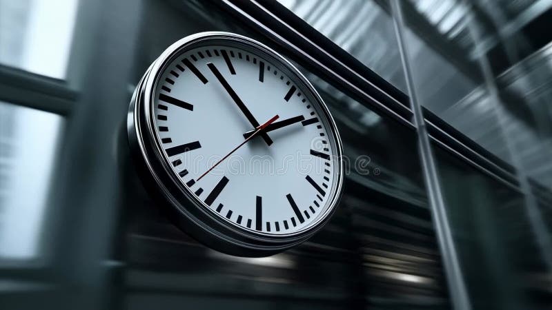 Modern Clock with Motion Blur Stock Footage - Video of accuracy, energy ...