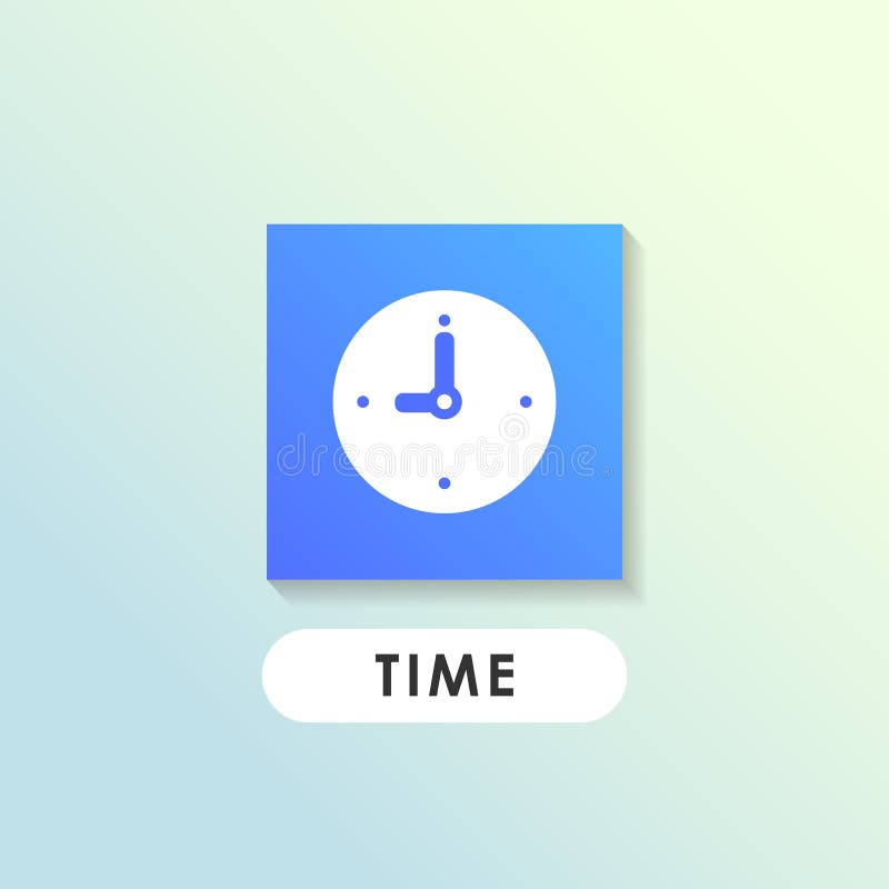 Modern Clock Vector Icon Design. Time Vector Icon Stock Vector ...