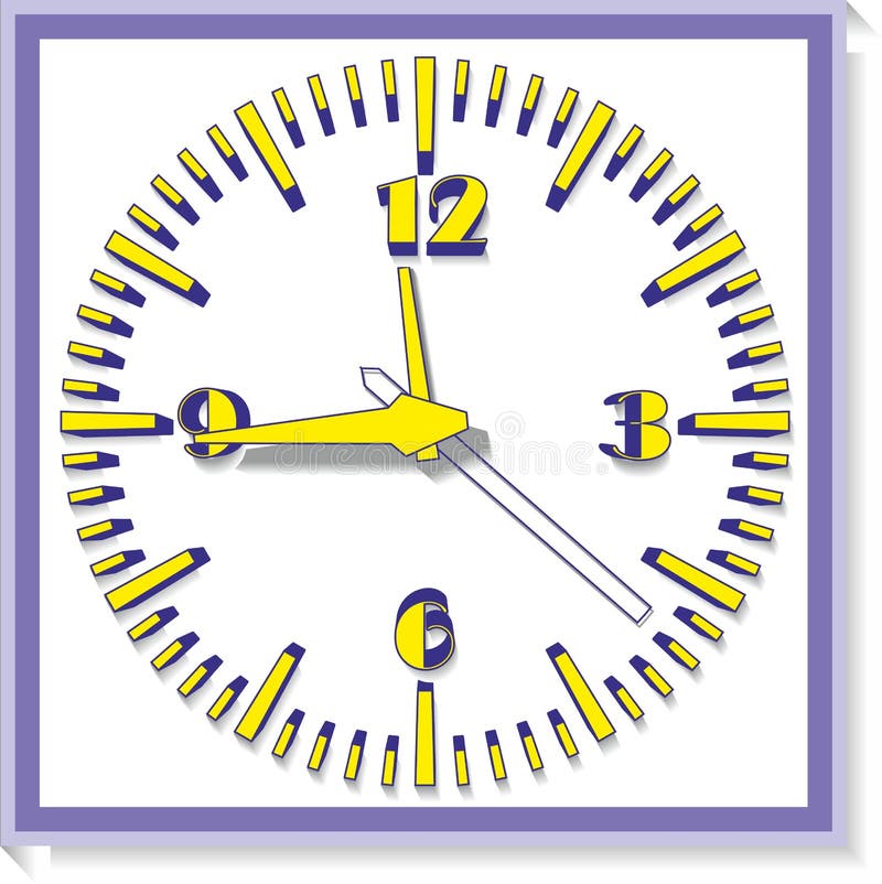 Modern clocks stock illustration. Illustration of dial - 48171296