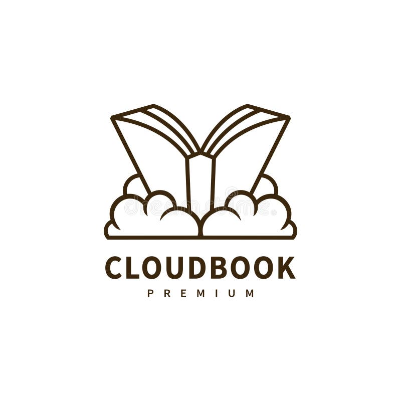 Cloud Book Logo Design Template Stock Vector - Illustration of template ...