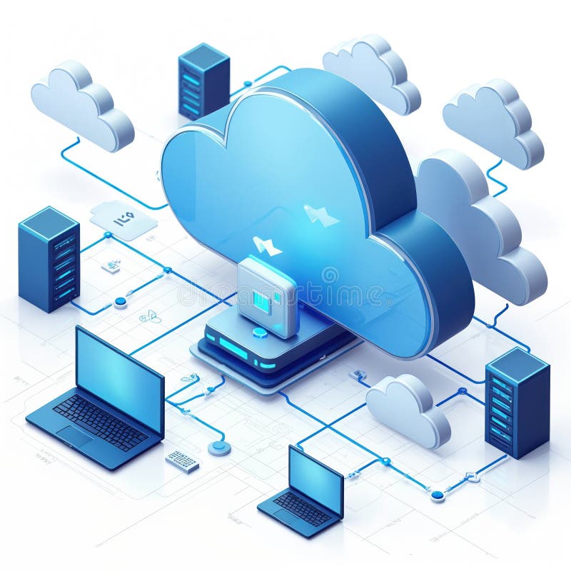 Cloud Computing Technology Concept Illustration Stock Illustrations – 106,295 Cloud Computing ...