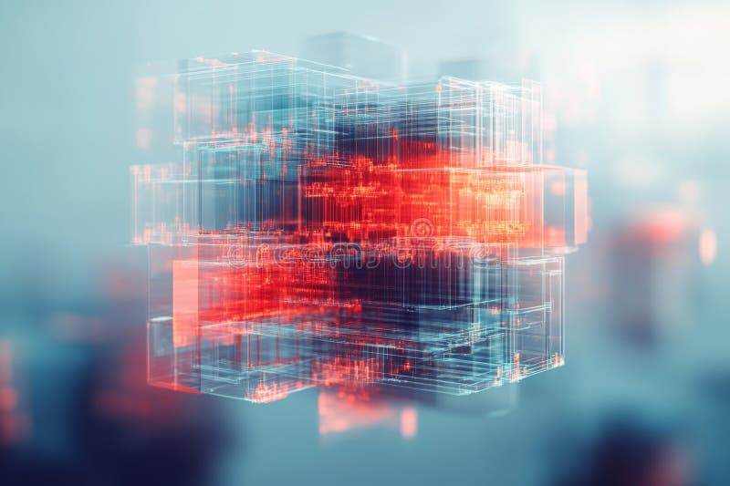 Modern Cloud Computing Framework Design Stock Illustration - Illustration of abstraction ...