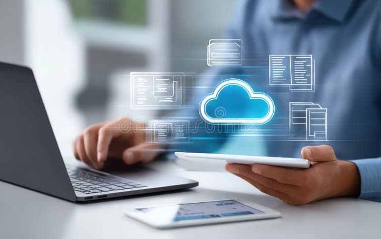 Generative AI Cloud Computing Technology with Digital Data Storage and ...