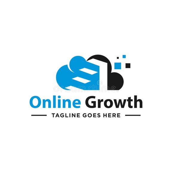 Modern cloud ladder logo stock vector. Illustration of concept - 197418710