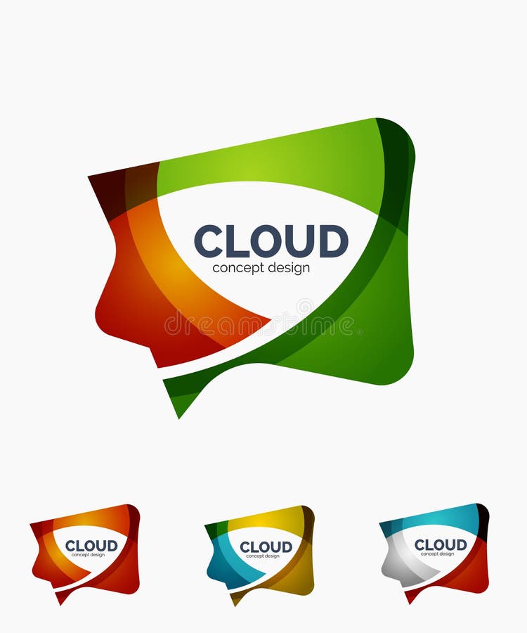 Modern cloud logo stock vector. Illustration of modern - 49041022