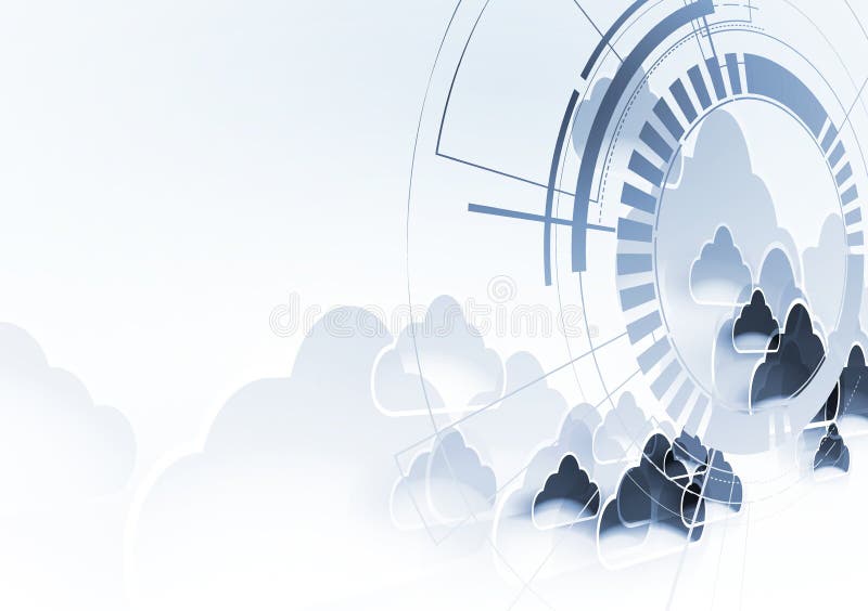 Modern Cloud Technology. Integrated Digital Web Concept Stock Vector ...