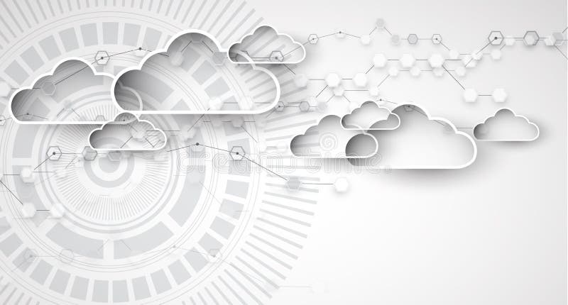 Modern Cloud Technology. Integrated Digital Web Concept Stock Vector ...