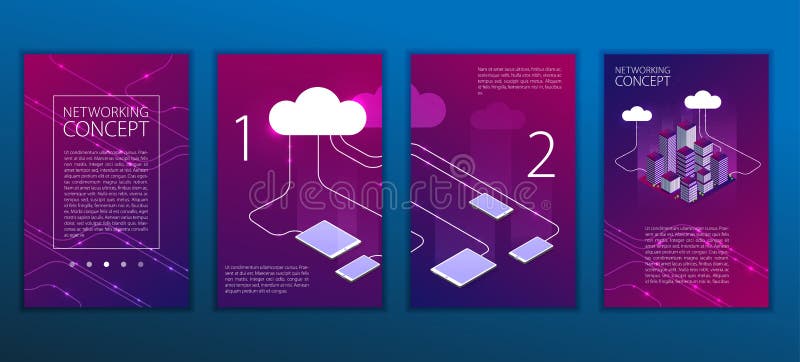 Modern Cloud Technology and Networking Concept Stock Vector ...