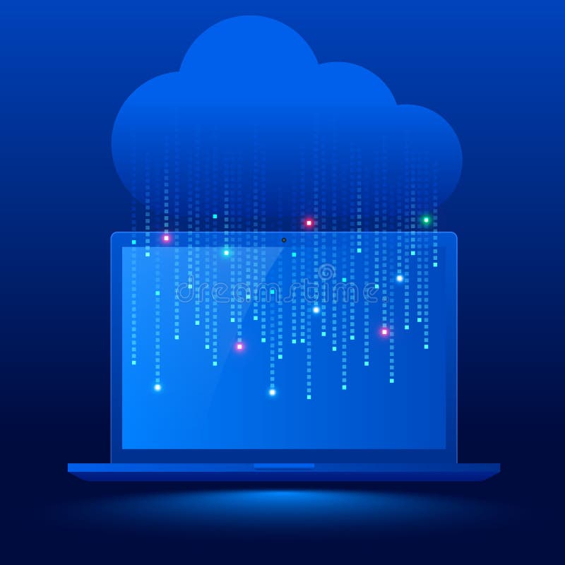 Modern Cloud Technology and Networking Concept. Web Cloud Technology ...