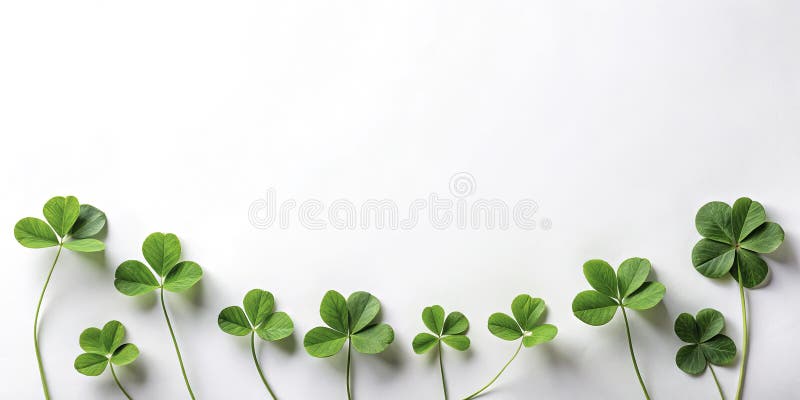 Modern Clover Border Design a Versatile Minimalist Template for ...