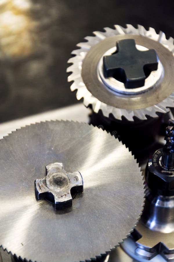 Modern CNC Milling Machine Cutters, Industry 4.0 Concept Stock Image ...