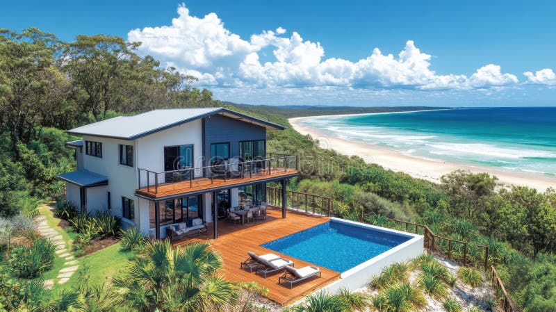 Escape Paradise Stunning Oceanfront Pool Home Luxurious Tropical Design ...