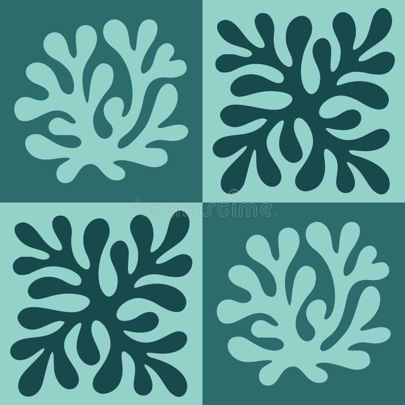 Nautical Groovy Seamless Pattern. Watercolor Seashells and Sunset Sun ...