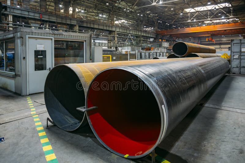 Modern Coated Pipe for Gas or Oil Pipeline Construction Stock Image ...