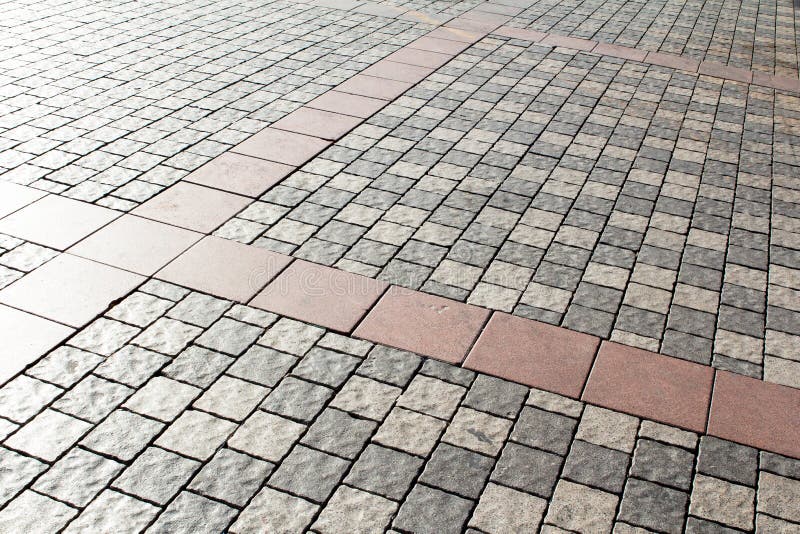 Modern Cobblestone Pavement Useful As Abstract Background. Stock Image ...