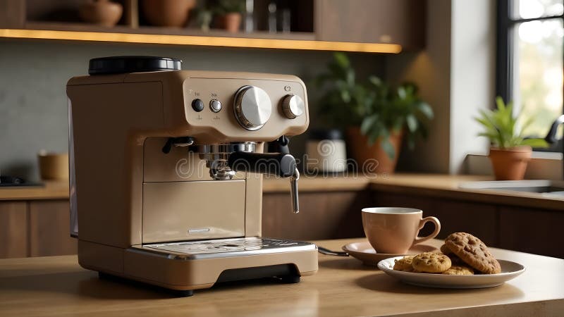 Modern Coffee Area with Stylish Details Stock Image - Image of details ...