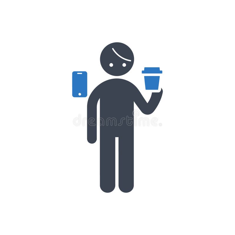 Modern Coffee Break Icon stock vector. Illustration of lifestyle ...