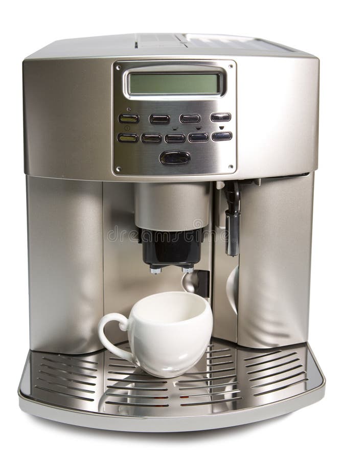 Modern Coffee Machine stock image. Image of metal, home - 51205377