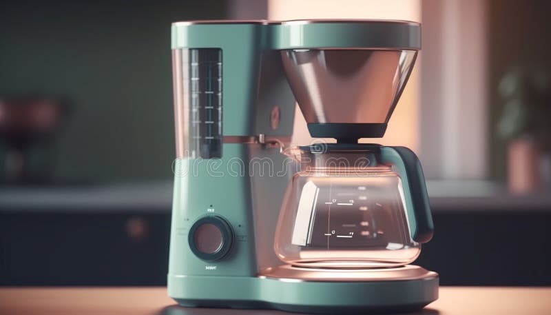 Modern Coffee Maker Metallic Machinery for Making Hot, Fresh Drinks ...